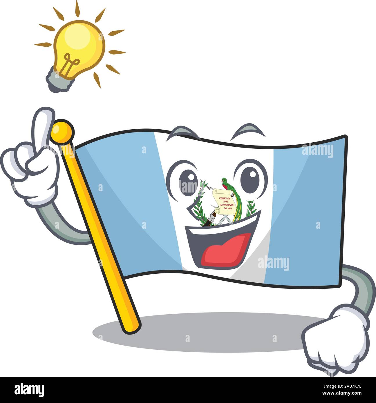 Have an idea cute flag bolivia on a cartoon style Stock Vector Image ...