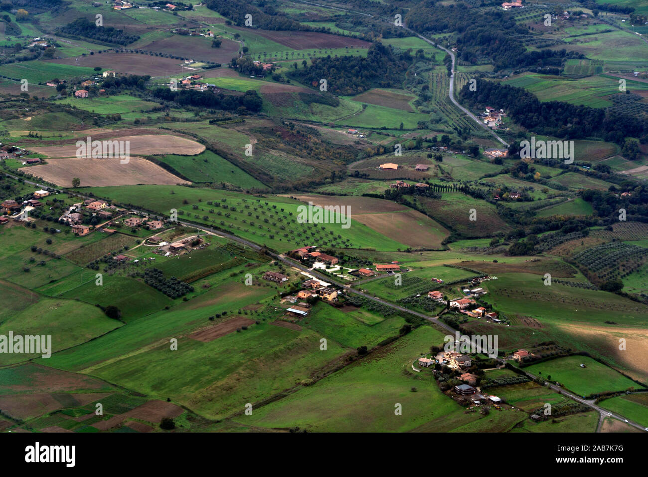 Irish aerial rural town hi-res stock photography and images - Alamy