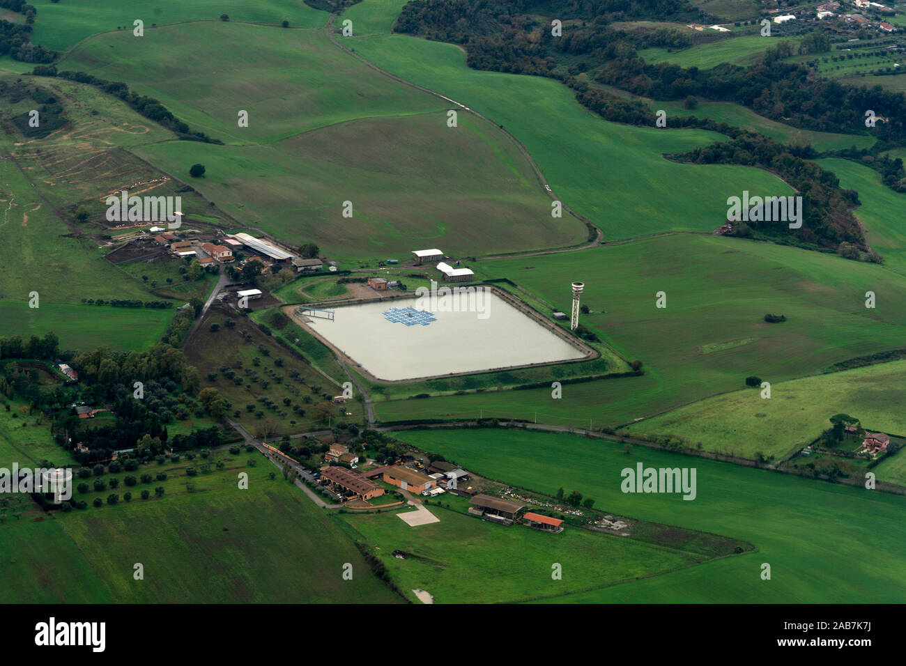 Irish aerial rural town hi-res stock photography and images - Alamy