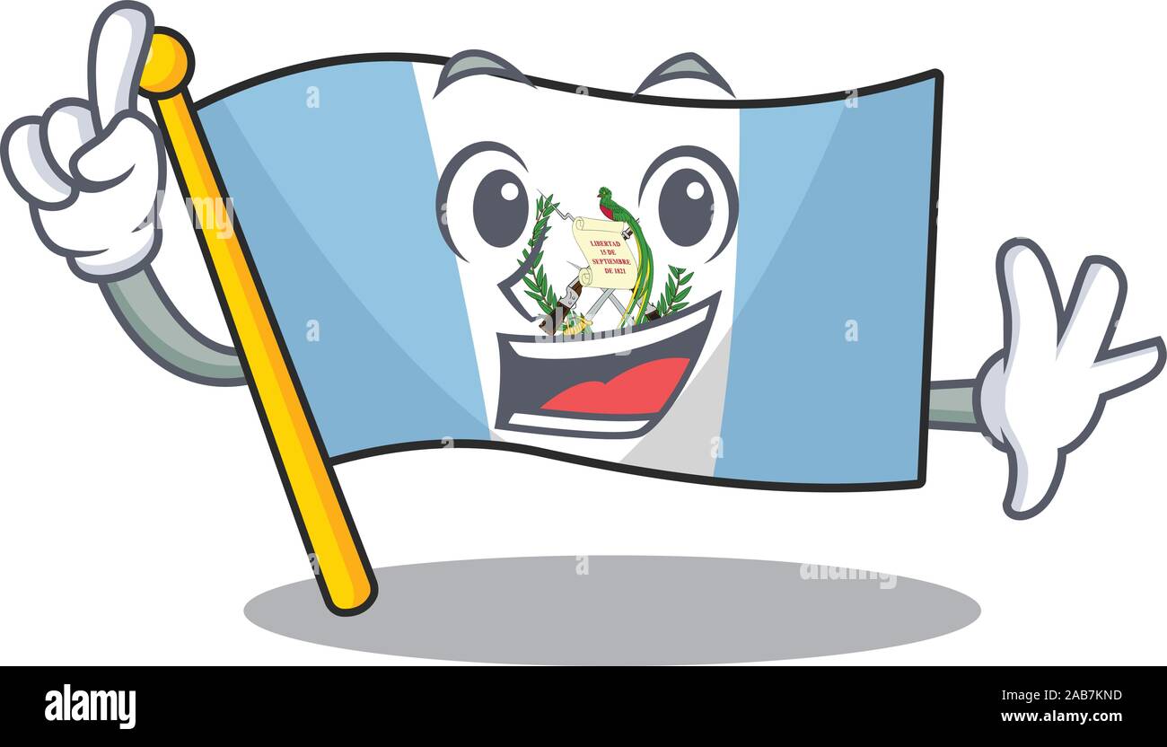Finger flag bolivia in mascot cartoon character style Stock Vector ...
