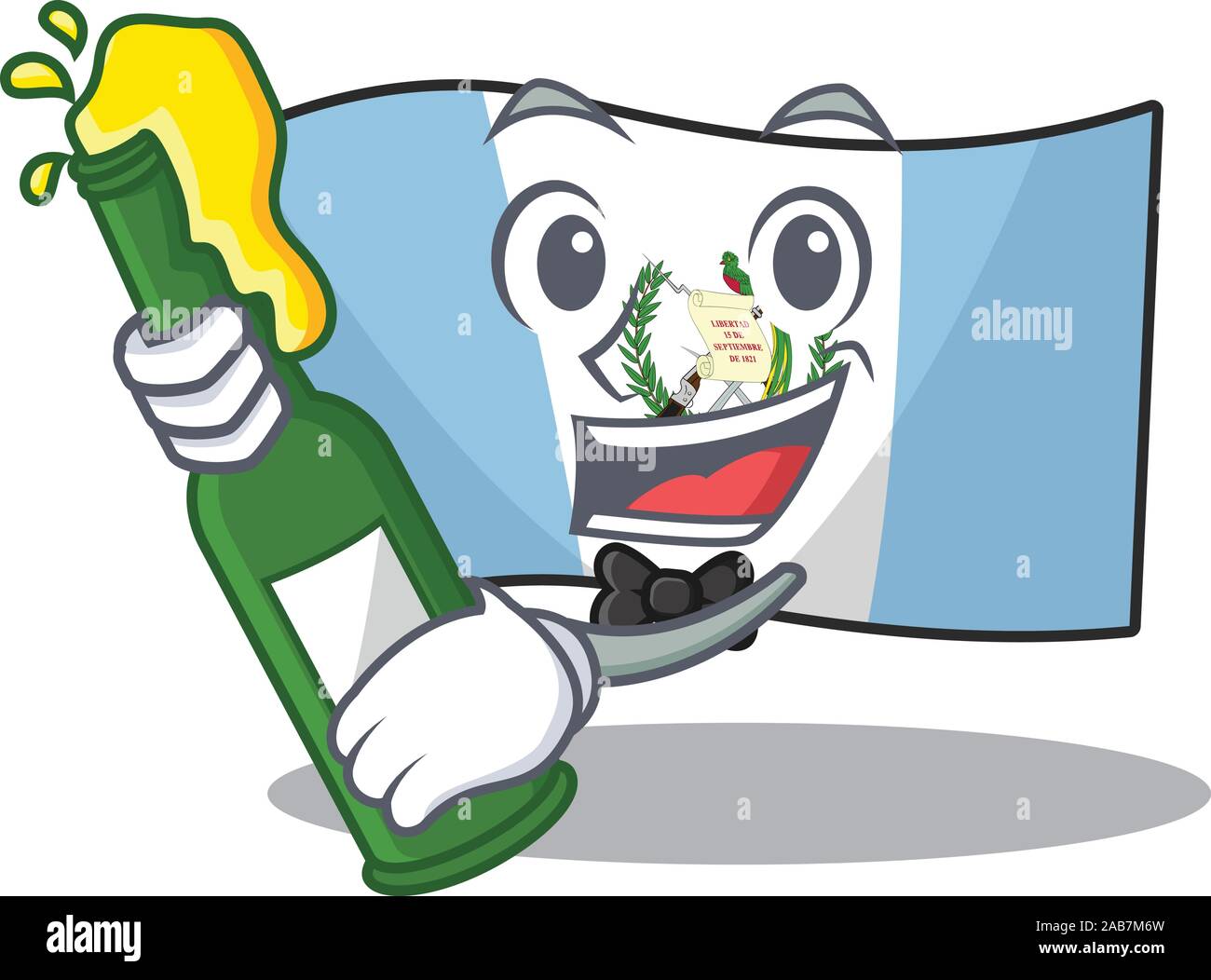 Cool flag bolivia with beer mascot cartoon style Stock Vector Image ...