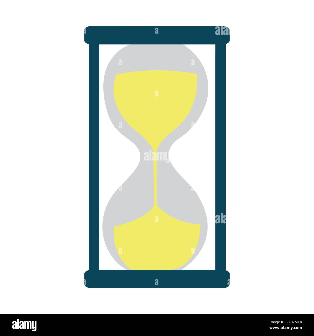 Hour glass sand falling passing Stock Vector Images - Alamy