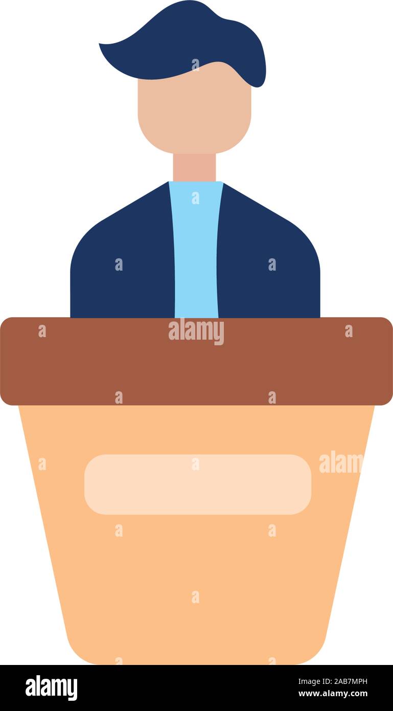 Acceptance speech politics podium Stock Vector Images - Alamy