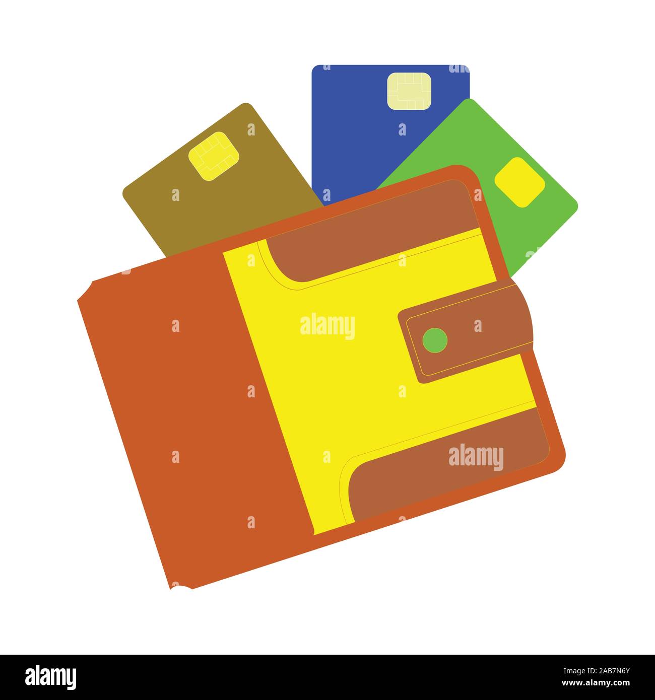 Visa wallet Stock Vector Images - Alamy