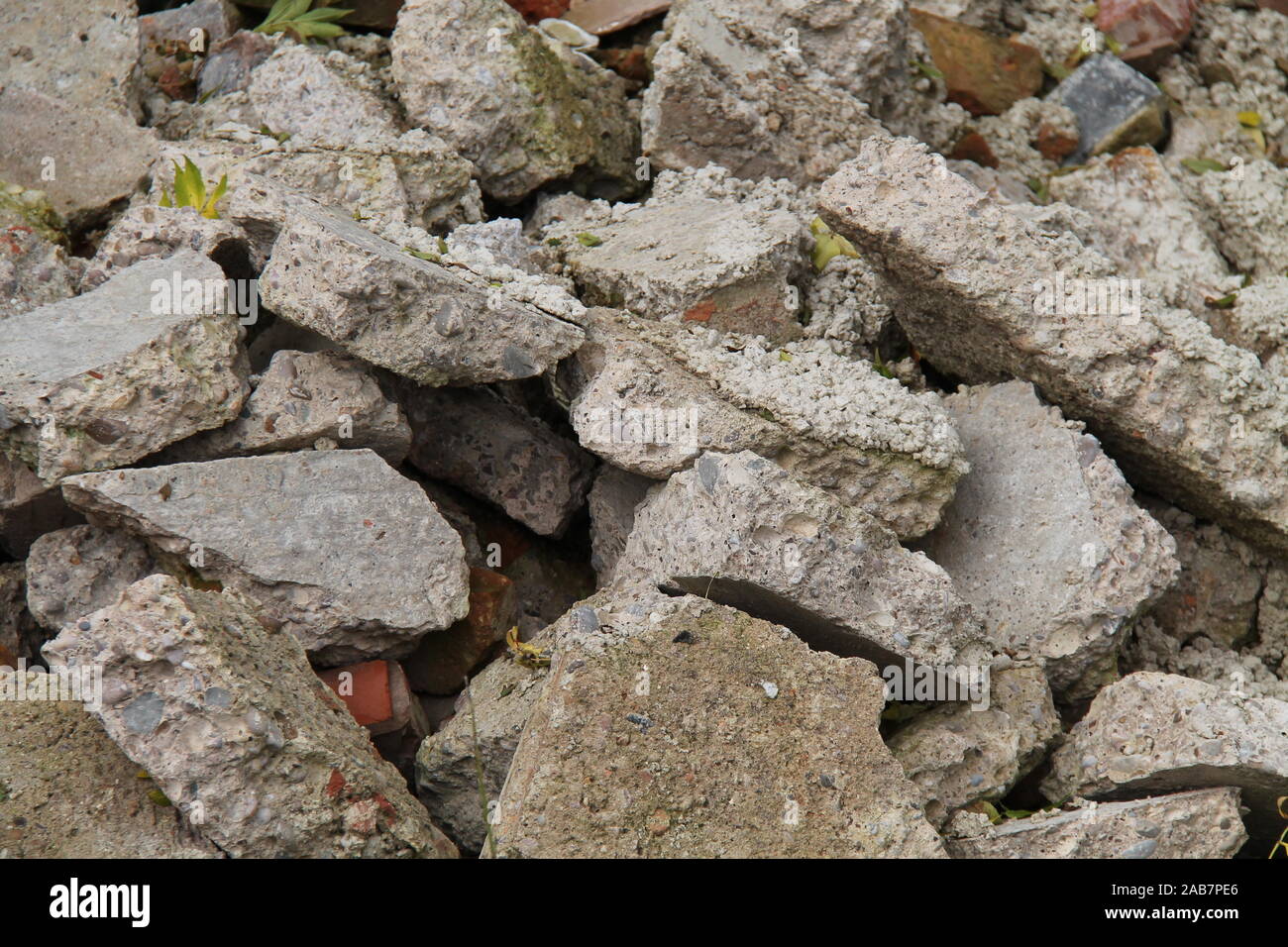 A Pile of Broken Concrete Hardcore Rubble Stock Photo - Alamy