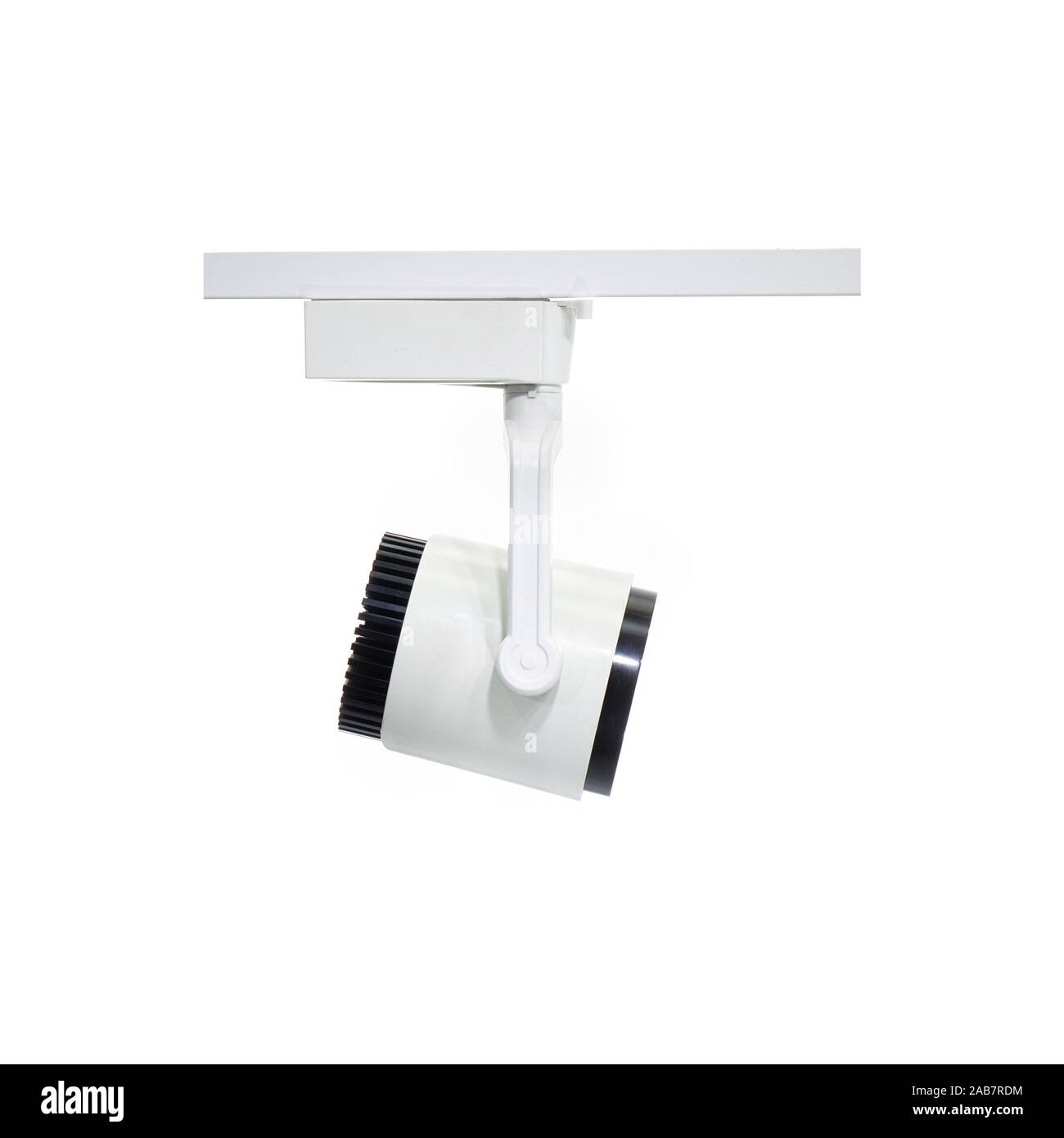 Lamp LED. White spot light source. Ceiling led track light lamp ...