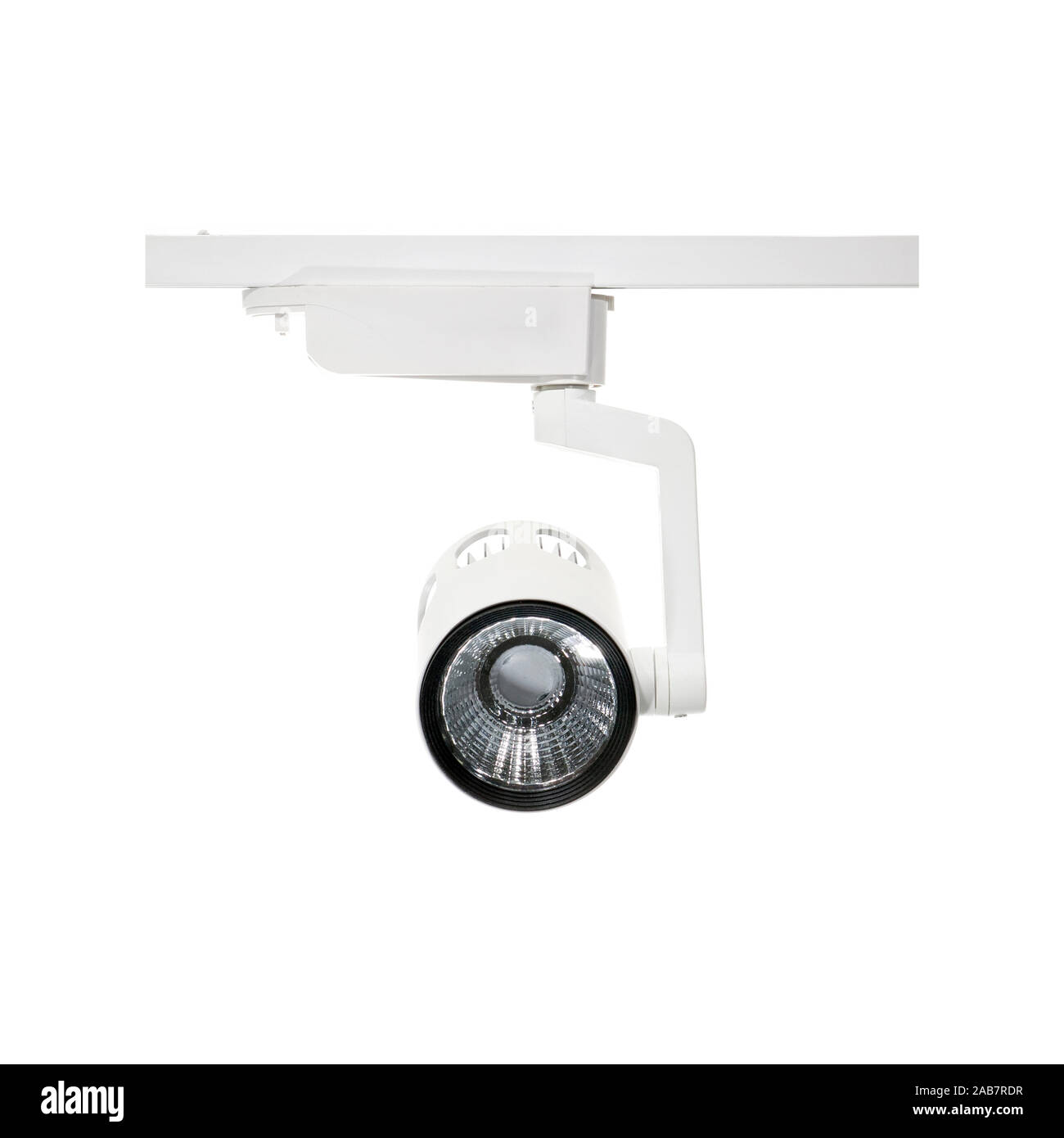 Lamp LED. White spot light source. Ceiling led track light lamp ...