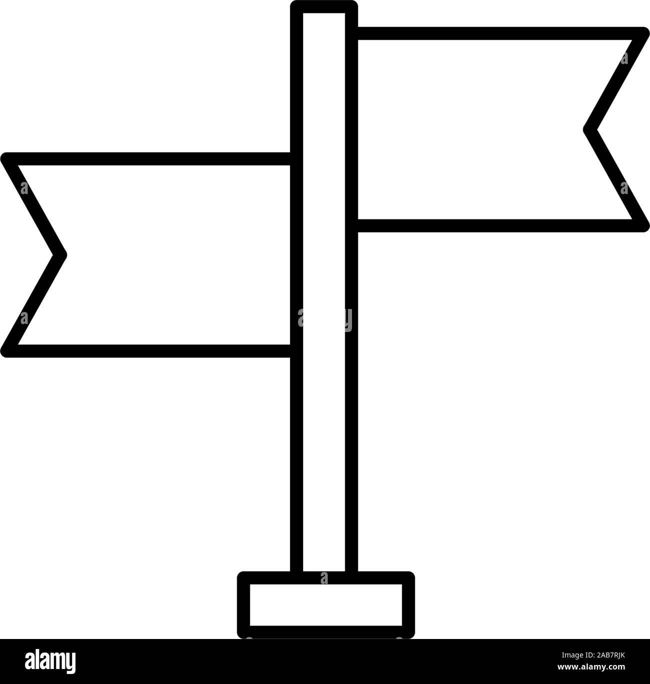 flags emblem line style icon vector illustration design Stock Vector ...