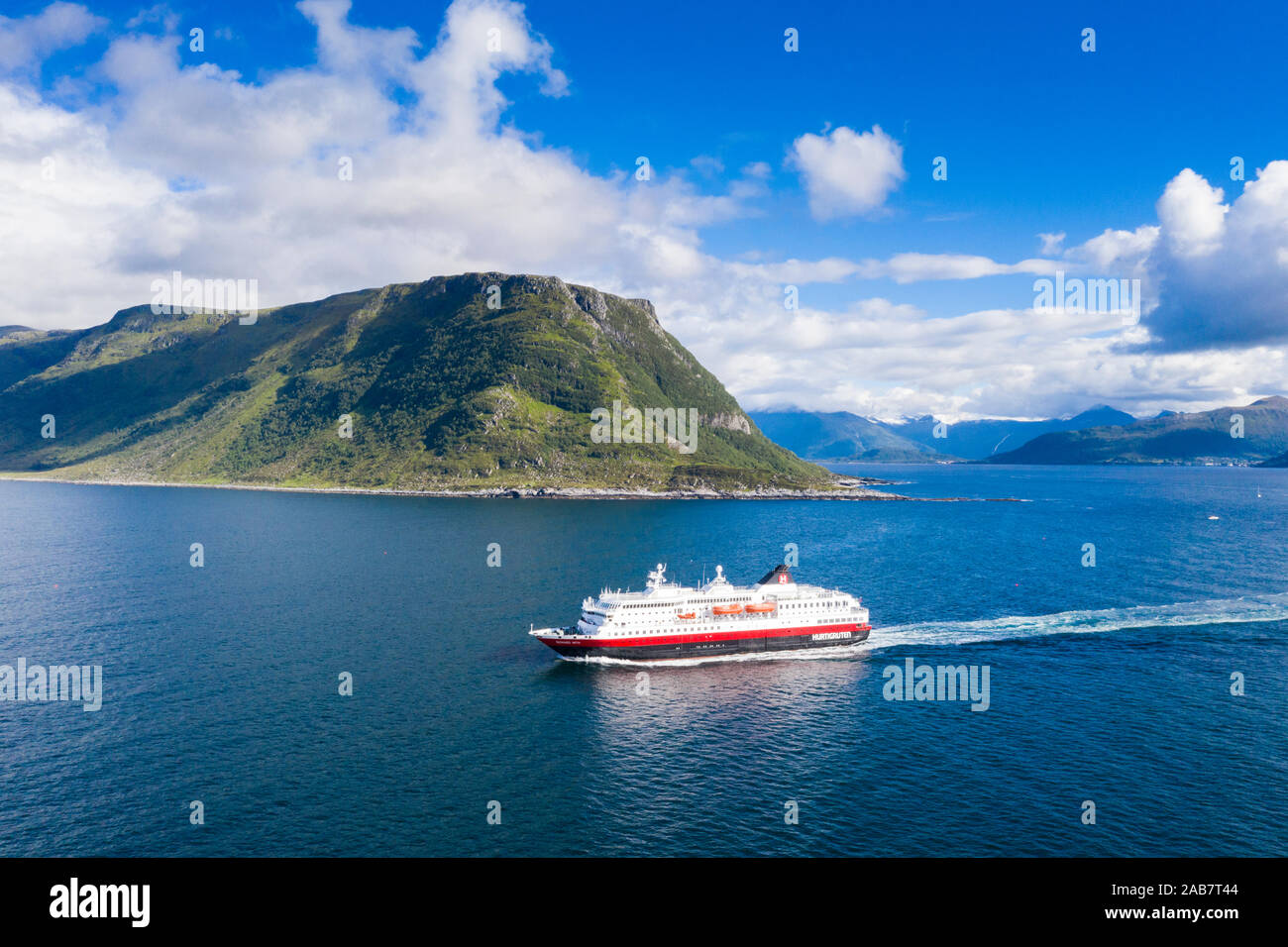 Hurtigruten norway fjord aerial hi-res stock photography and images - Alamy