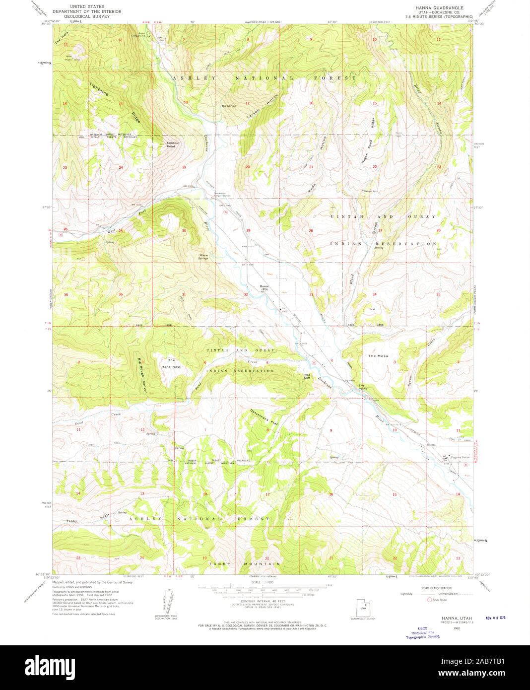 Map of hanna hi-res stock photography and images - Alamy