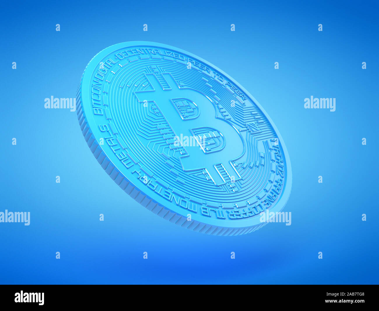 Blue bitcoin hi-res stock photography and images - Alamy