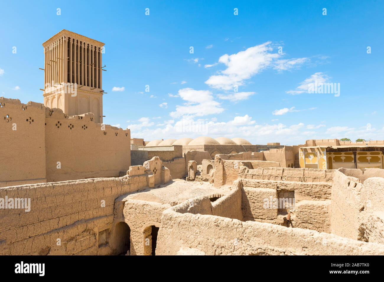 Aghazadeh Mansion and its windcatcher, Abarkook, Yazd Province, Iran ...
