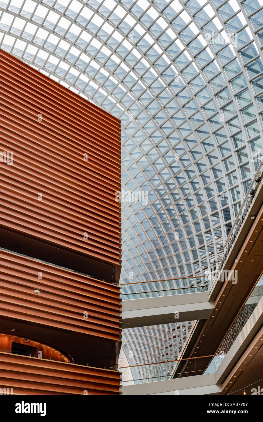 The Kimmel Center's distinctive vaulted glass ceiling rises above the ... The Kimmel Center's distinctive vaulted glass ceiling rises above the ...