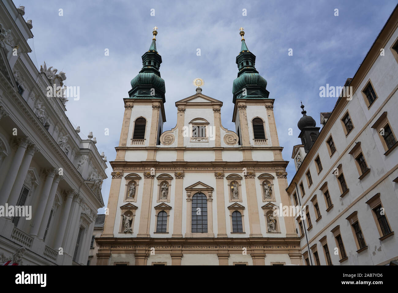 The Jesuit Church (Jesuitenkirche) (University Church), Vienna, Austria ...