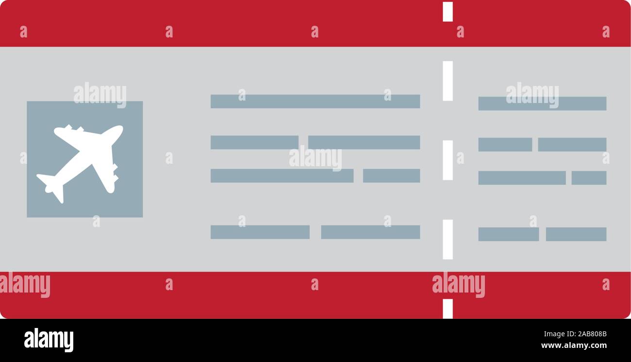 travel ticket flat style icon vector illustration design Stock Vector ...
