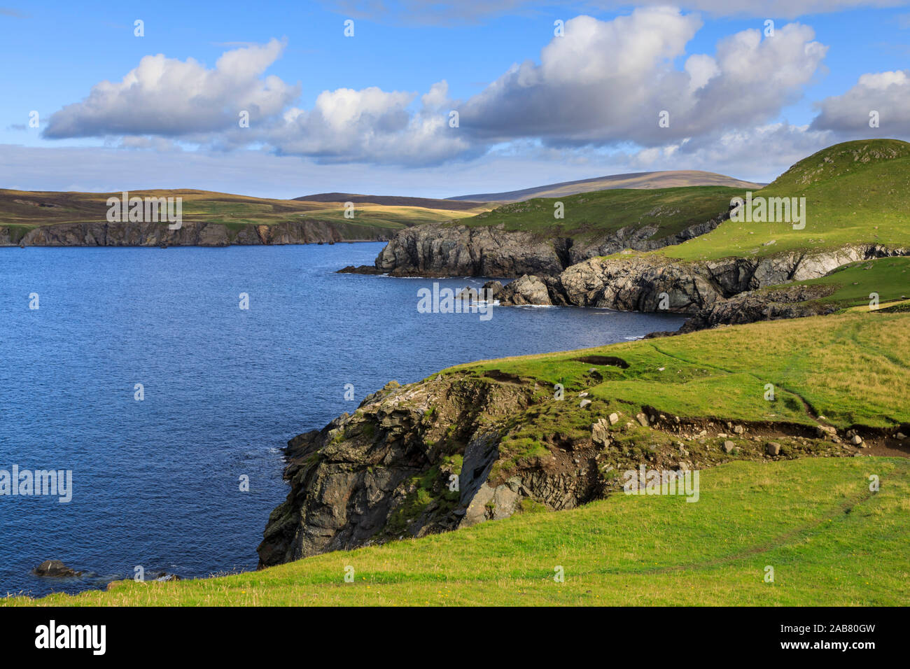 Ronas Hill from Ness of Hillswick, dramatic cliffs, interesting geology ...