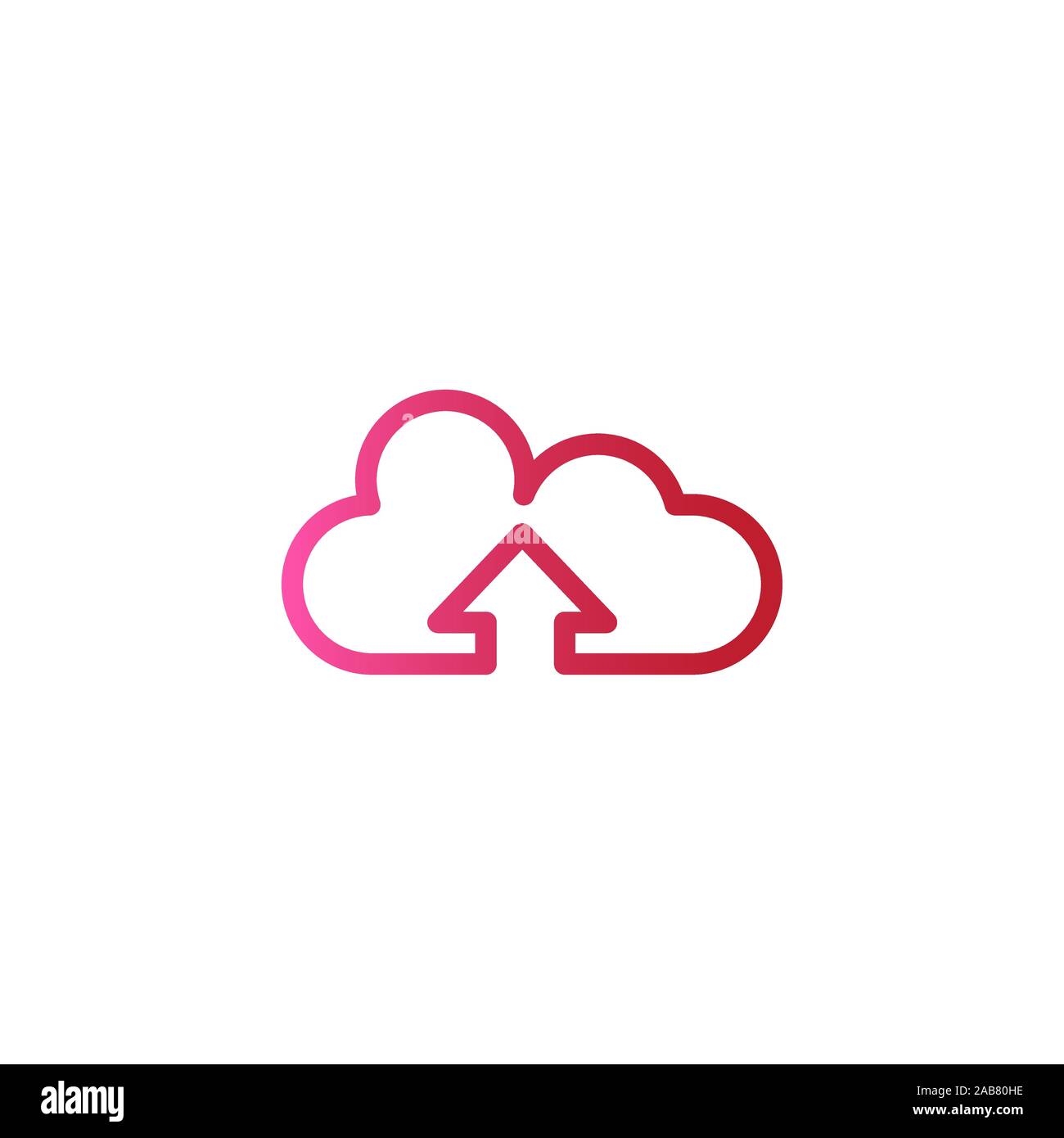 Cloud download icon line Stock Vector Images - Alamy
