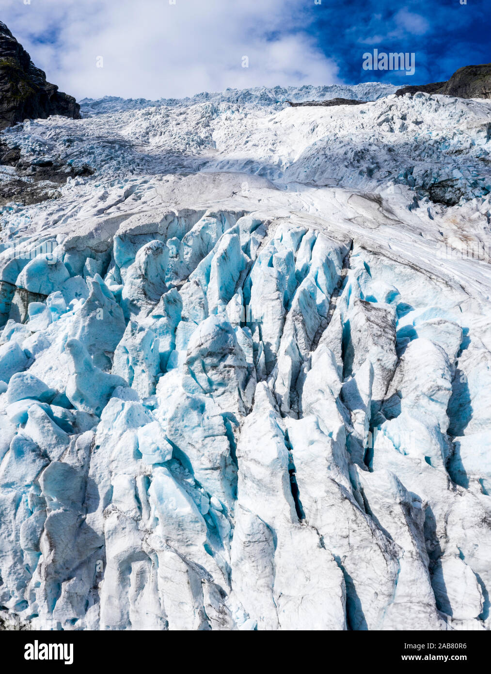 Aerial view bøyabreen glacier hi-res stock photography and images - Alamy