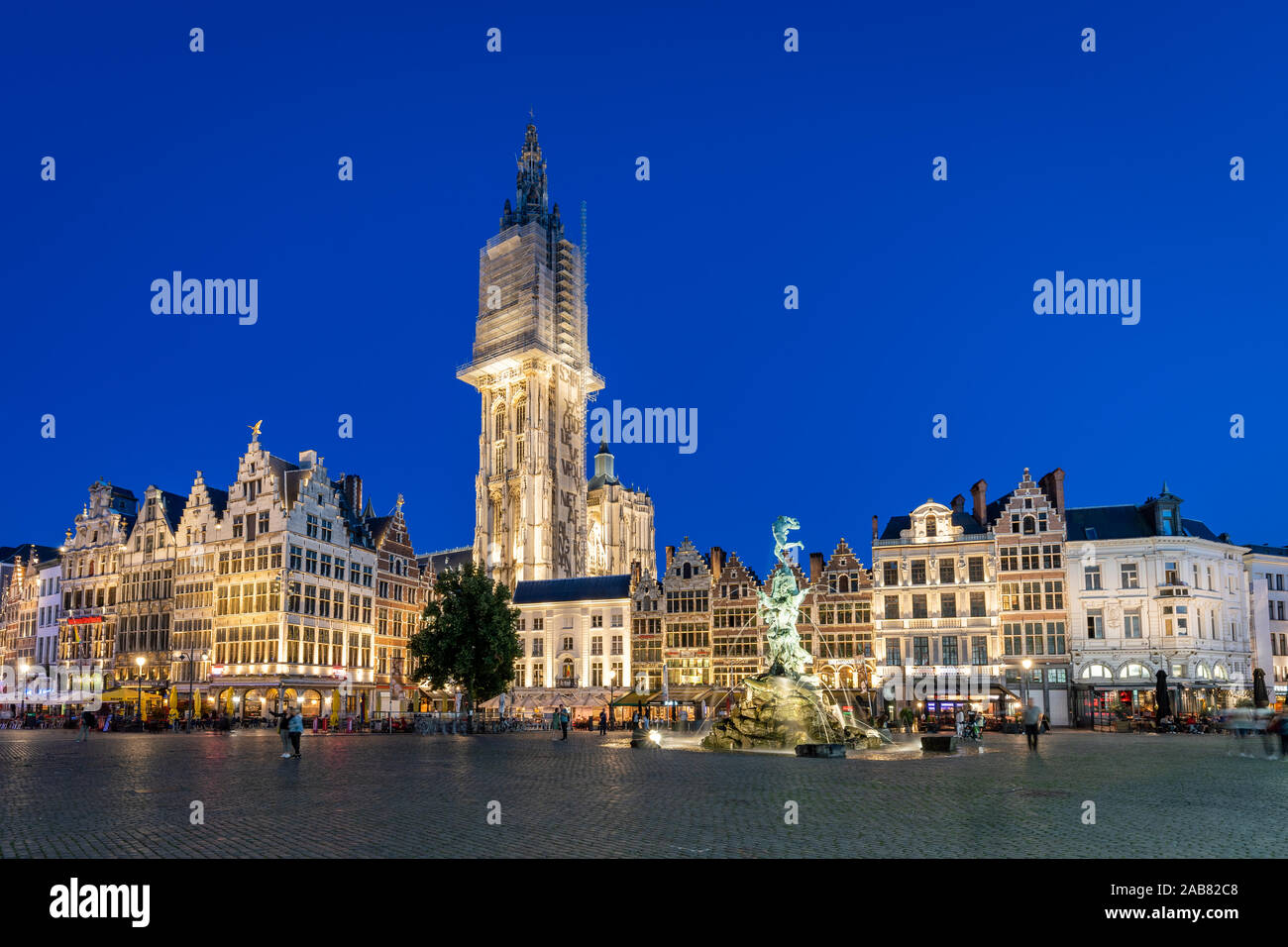 The Grote Markt in the historic centre, Antwerp, Belgium, Europe Stock ...