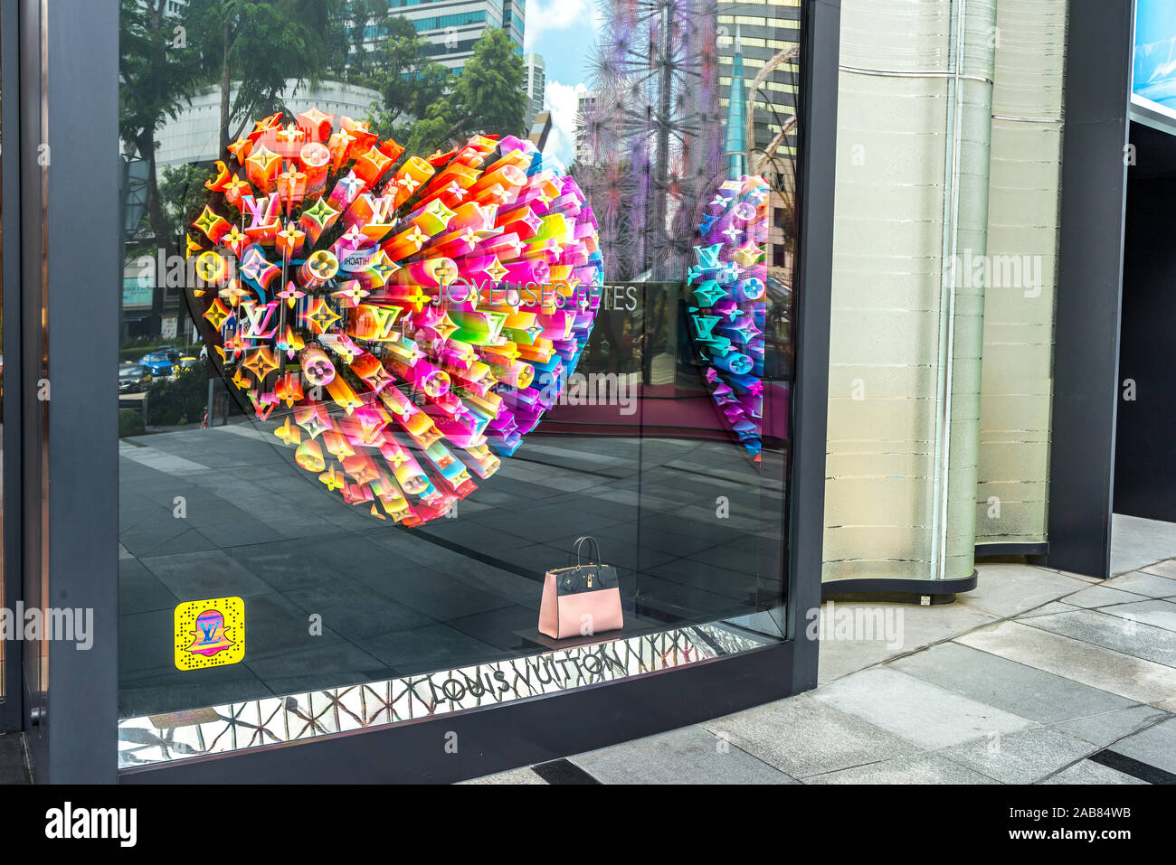 Asia / Singapore - November 22, 2019 : Louis Vuitton LV store in ...