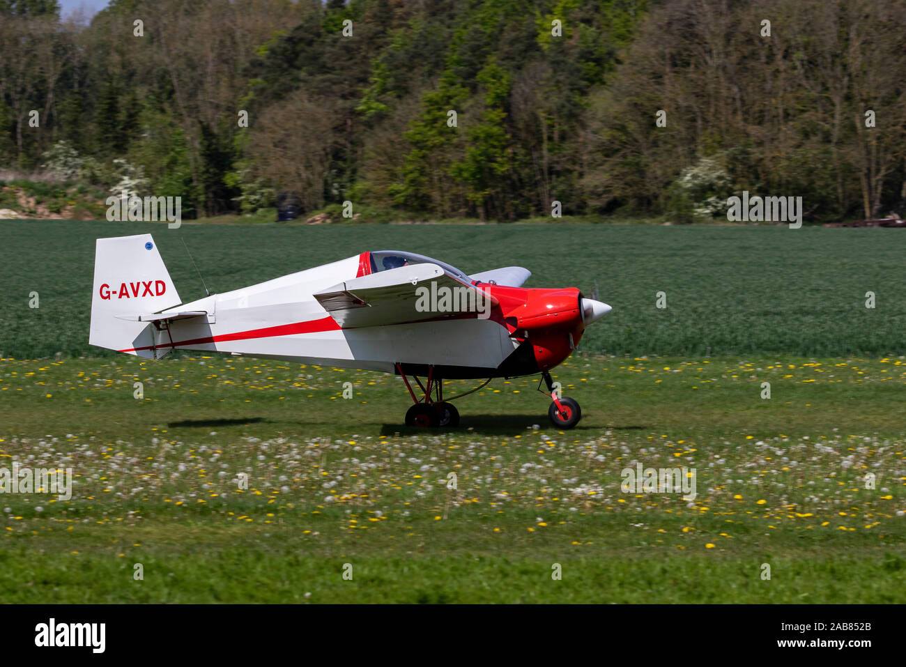 Tipsy (Slingsby Aviation) T66 RA45 Series 3 Nipper G-AVXD Stock Photo ...