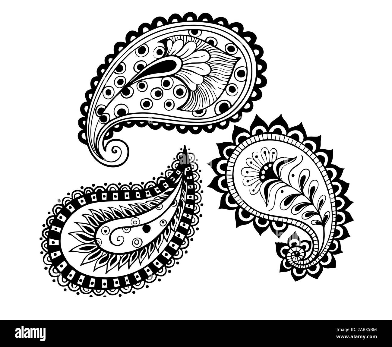 Large Vector Henna Designs