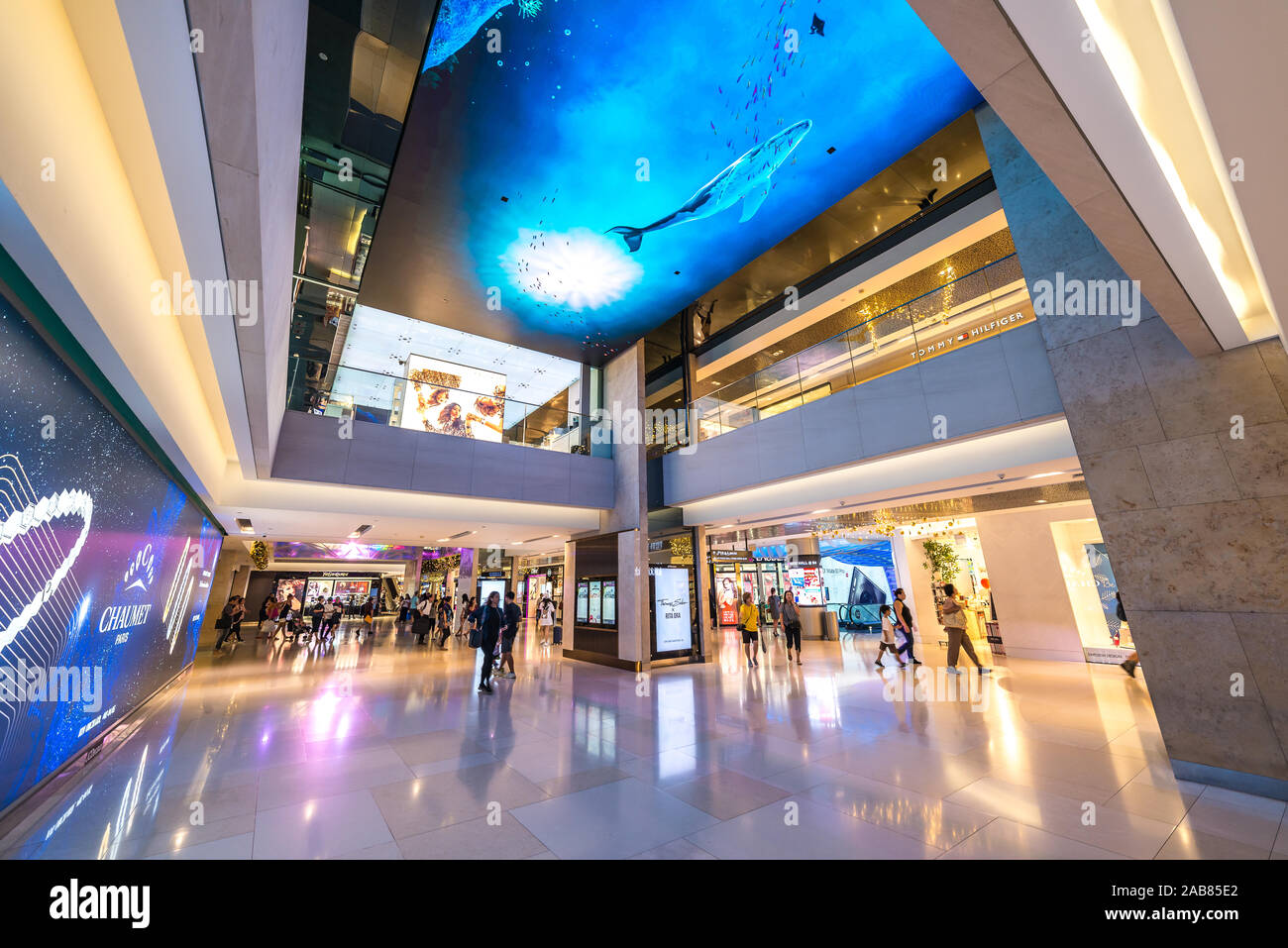 Asia/Singapore - November 22, 2019 : Interior of ION Orchard shopping ...