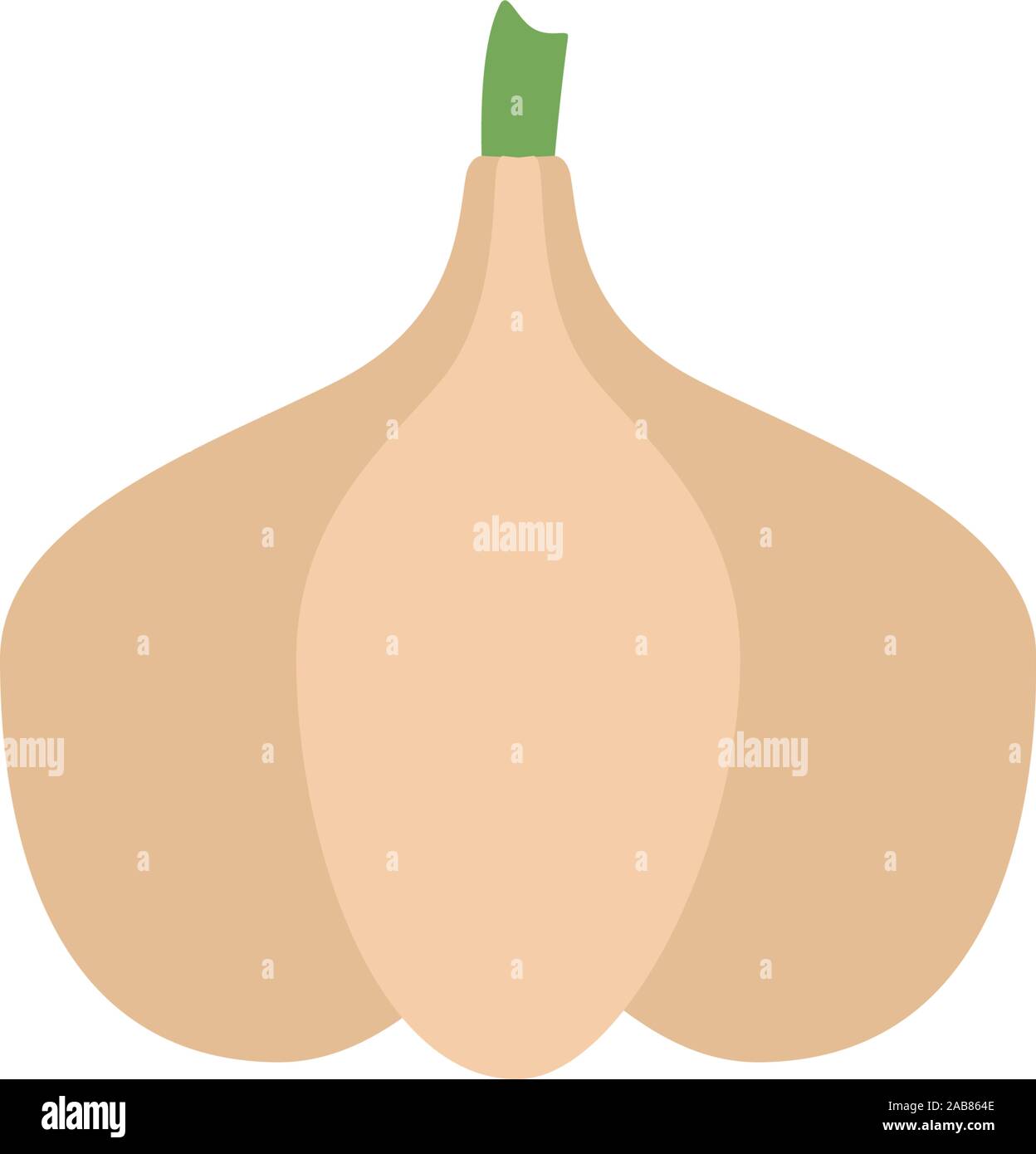 vegetable garlic flat style icon vector illustration design Stock ...