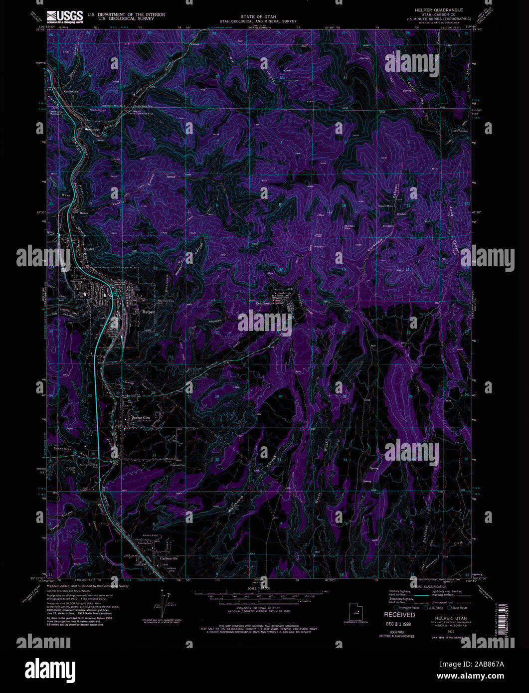 UT Helper 249783 1972 24000 Inverted Restoration Stock Photo - Alamy