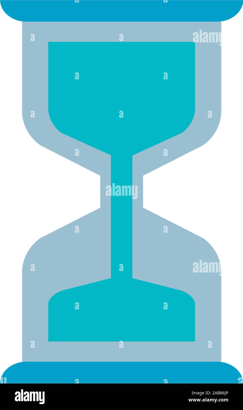 hourglass time flat style icon vector illustration design Stock Vector ...