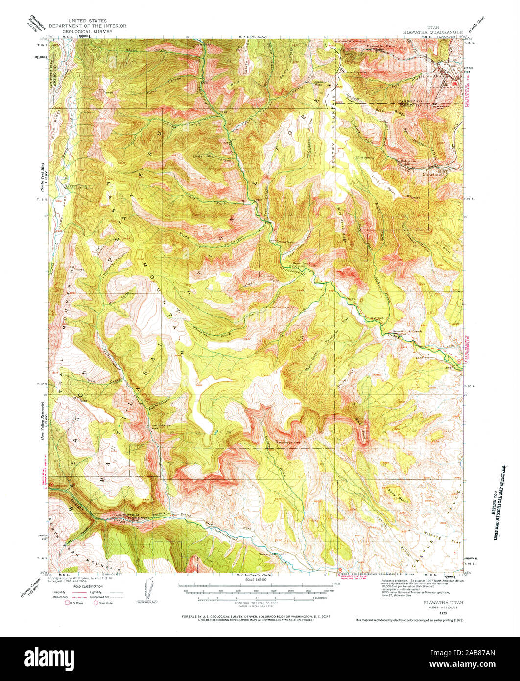 Map of hiawatha hi-res stock photography and images - Alamy
