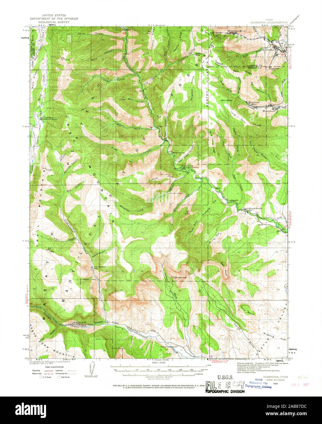 Map of hiawatha hi-res stock photography and images - Alamy
