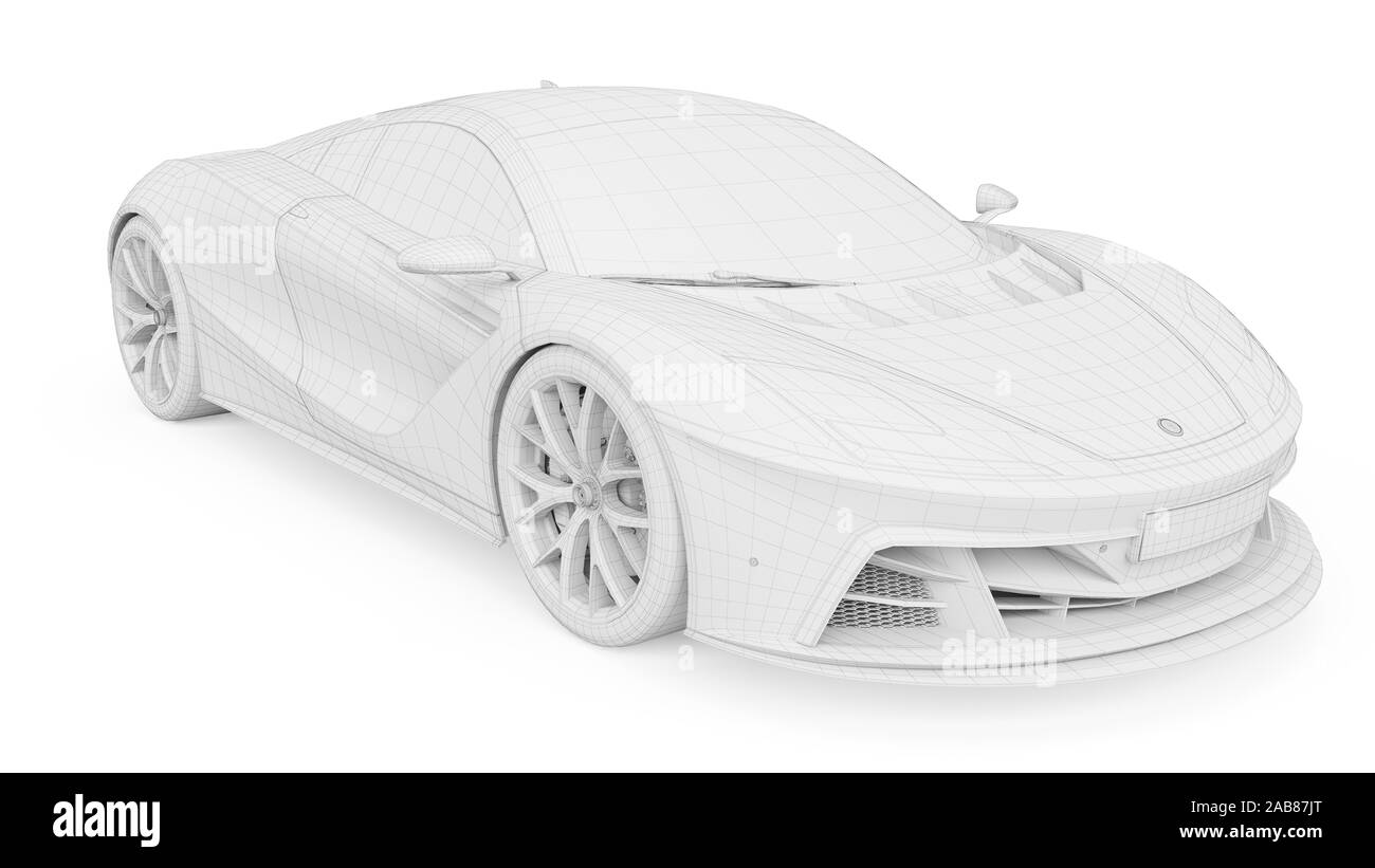 Wireframe car hi-res stock photography and images - Alamy