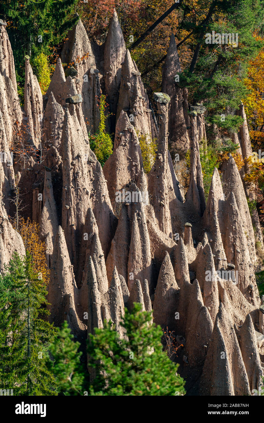 Ritten earth pyramids hi-res stock photography and images - Alamy