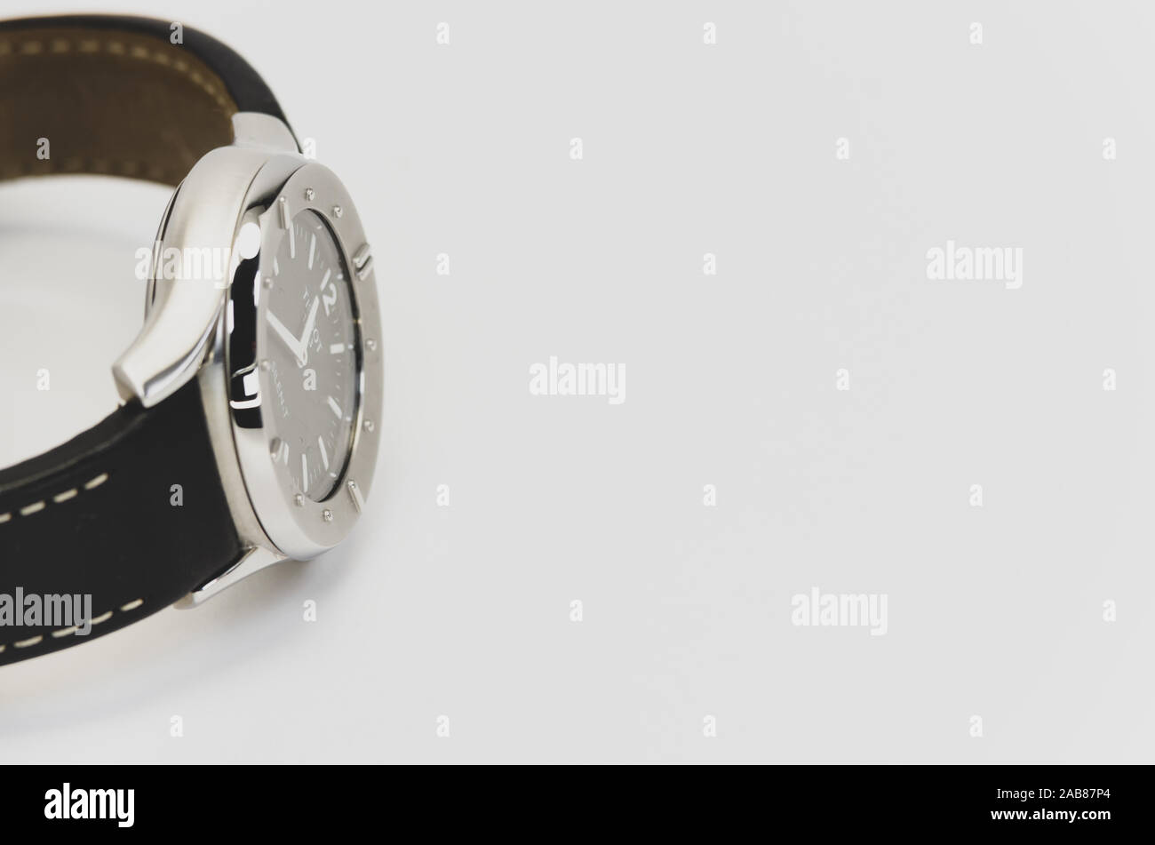 everyday objects close up - wrist watch on white background Stock Photo ...