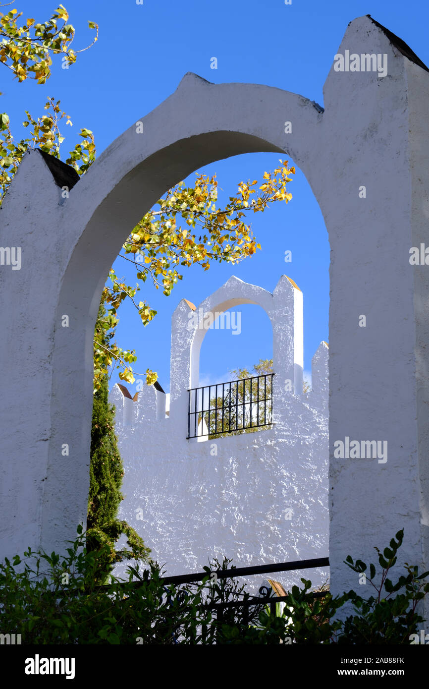 Moorish arches in Castillo de Comares , Axarquia, Andalucia, Spain ...