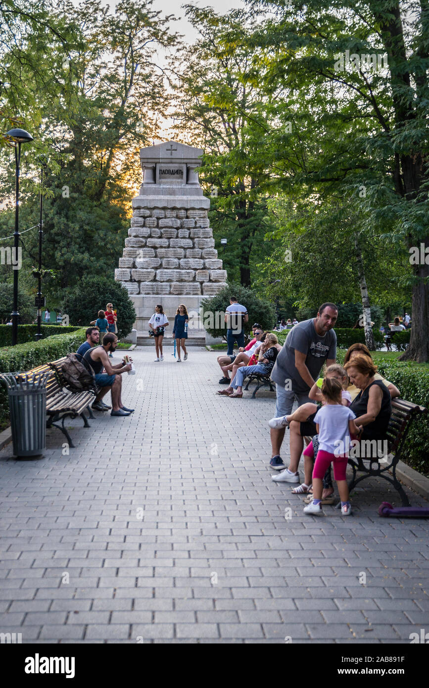 Doktorska Gradina park, the Doctor's Garden, Sofia, Bulgaria Stock ...