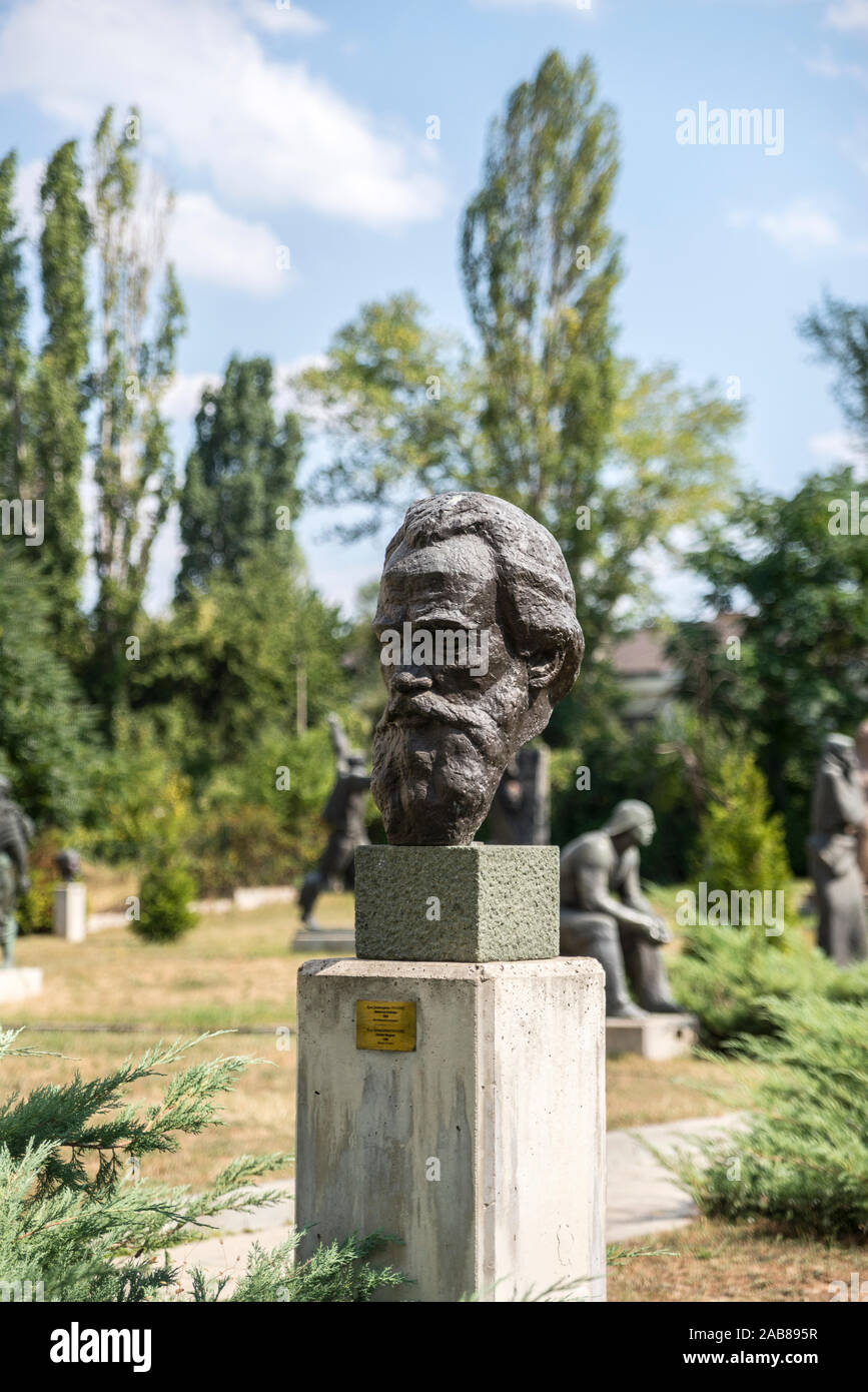 Dimitar Blagoev bust, Museum of Socialist Art, Sofia, Bulgaria Stock ...