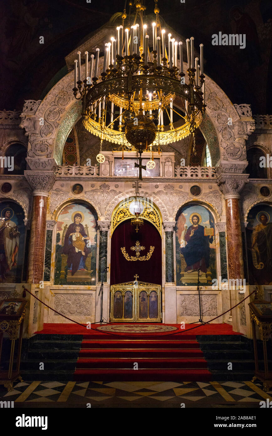 Interior alexander nevsky cathedral sofia hi-res stock photography and ...