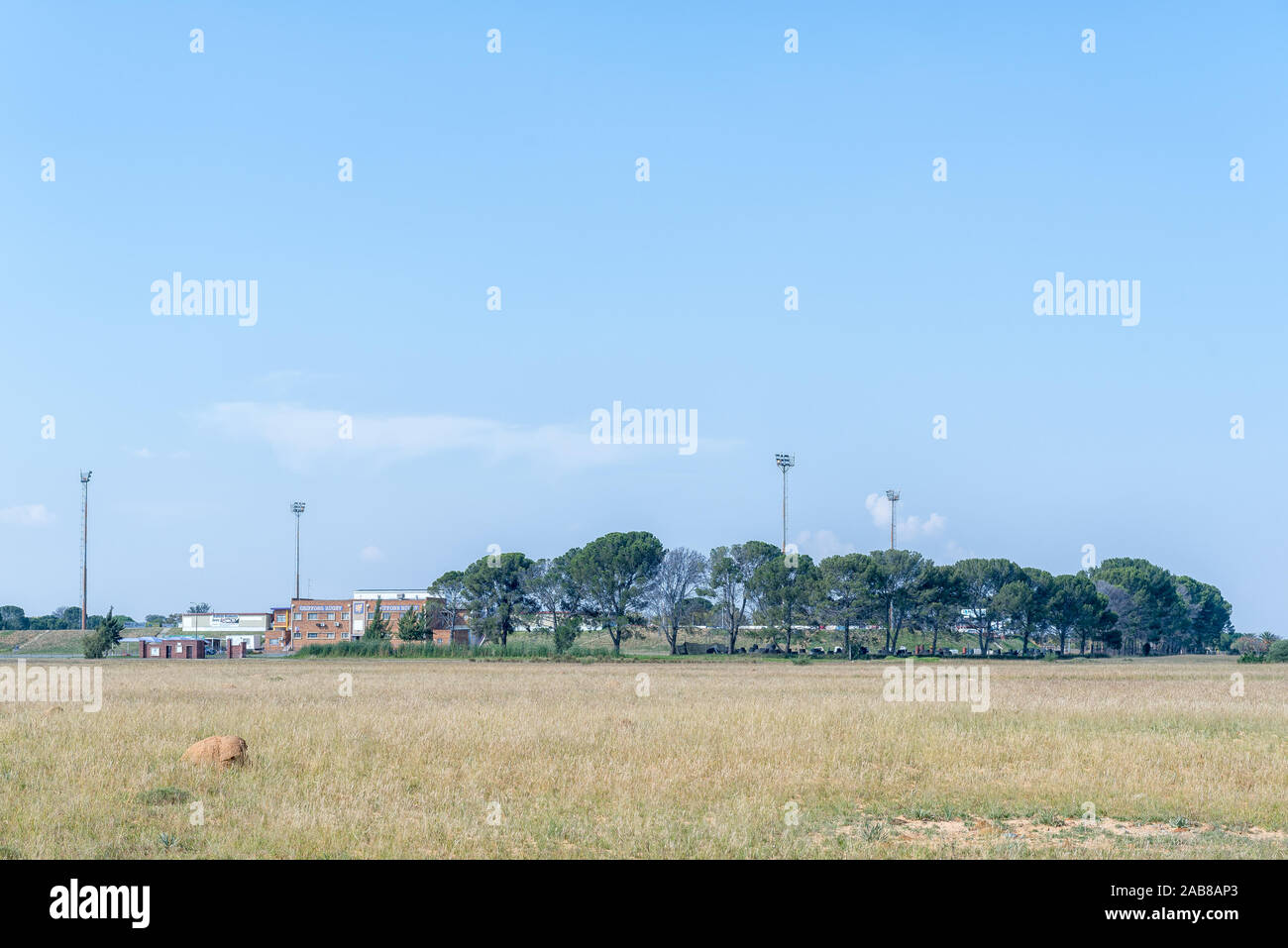 WELKOM, SOUTH AFRICA - MAY 24, 2019: The stadium and headquarters of ...