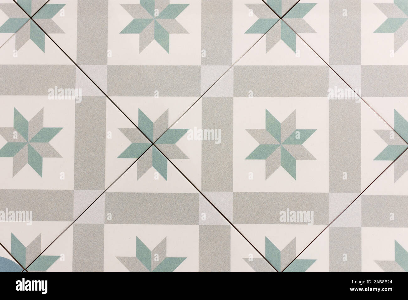 Vintage ceramic tile background. Painted floor pattern Stock Photo - Alamy