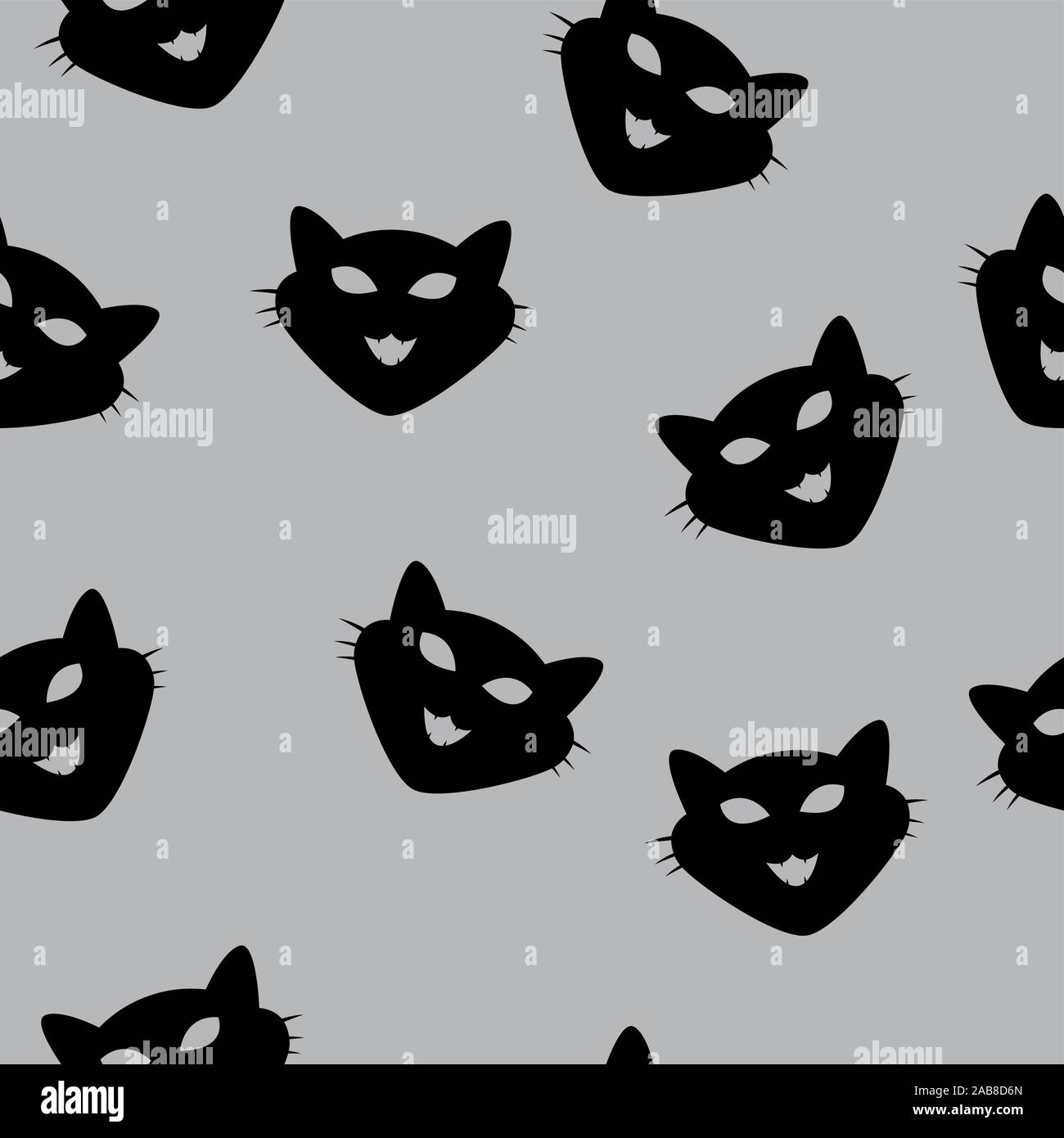Black Cat Face Wallpaper