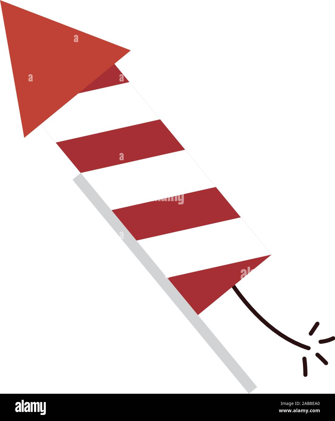 firework rocket detailed style icon vector illustration design Stock ...