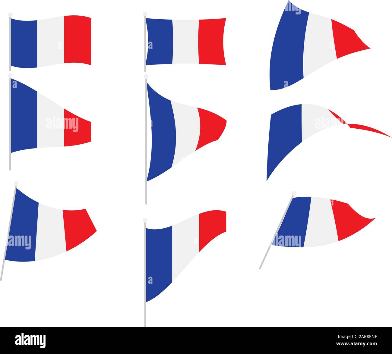 Vector Drawing of Set with France Flag Stock Vector Image & Art - Alamy