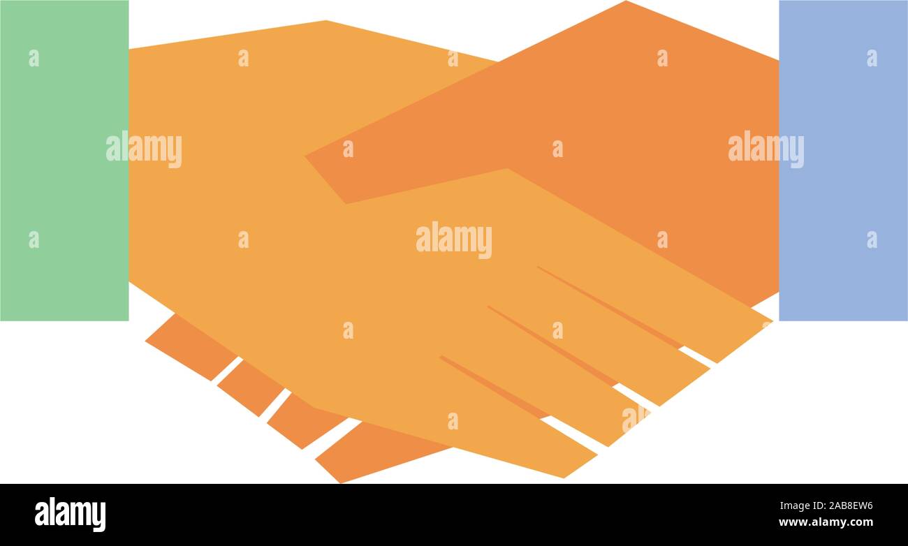 done deal handshake flat icon vector illustration design Stock Vector ...