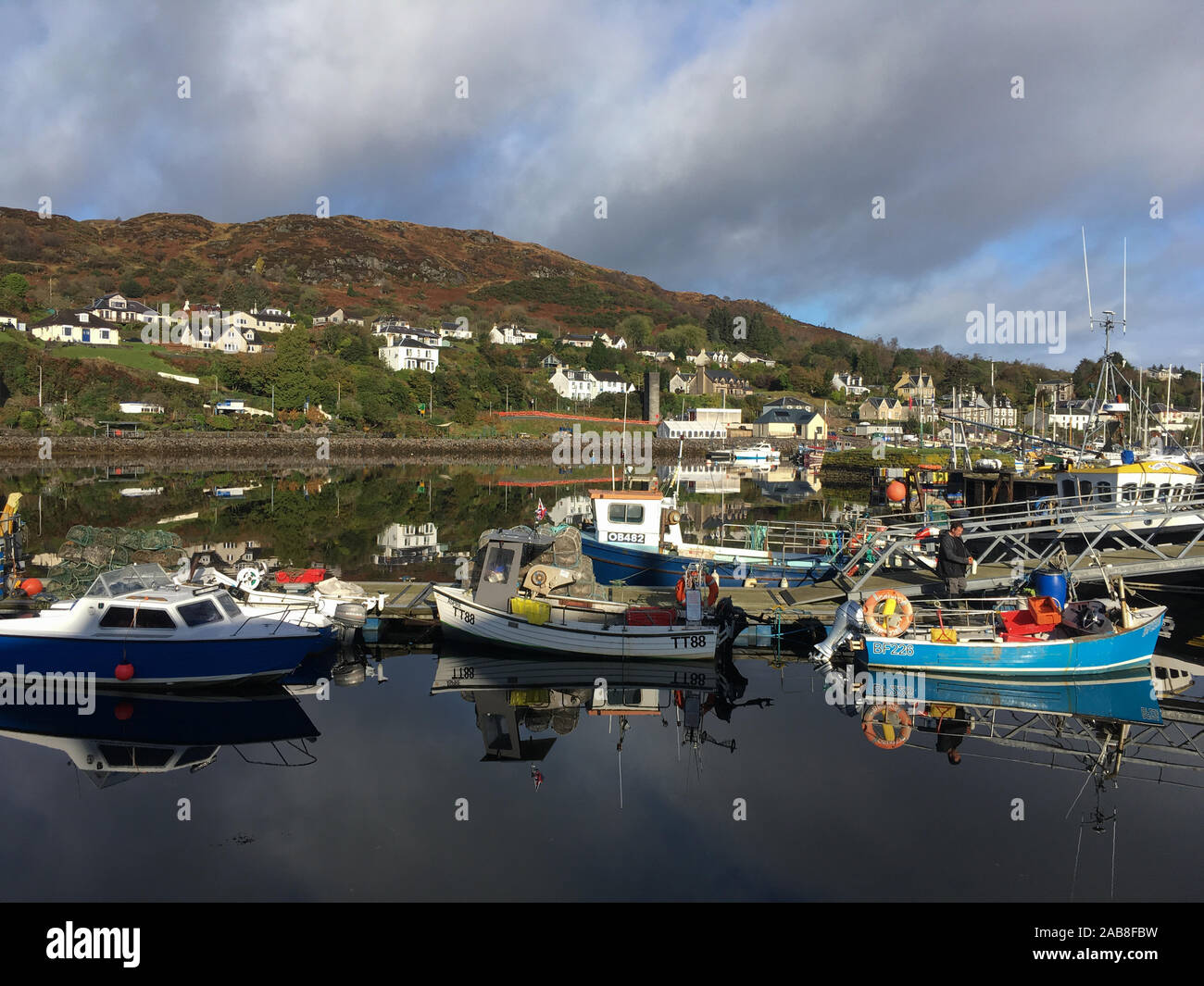 Scenic views in Tarbert, Scotland Stock Photo - Alamy