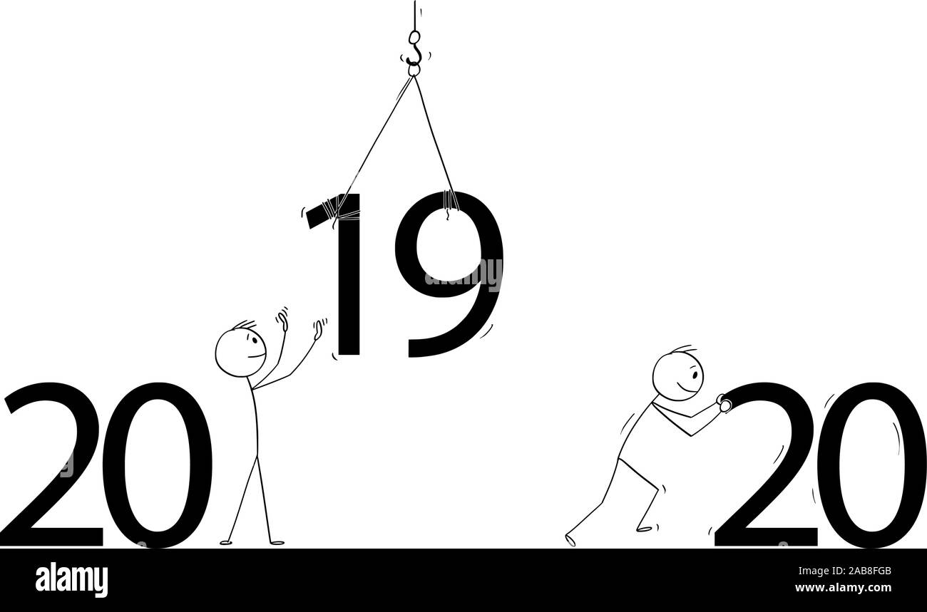 Vector cartoon stick figure drawing conceptual illustration of men or ...