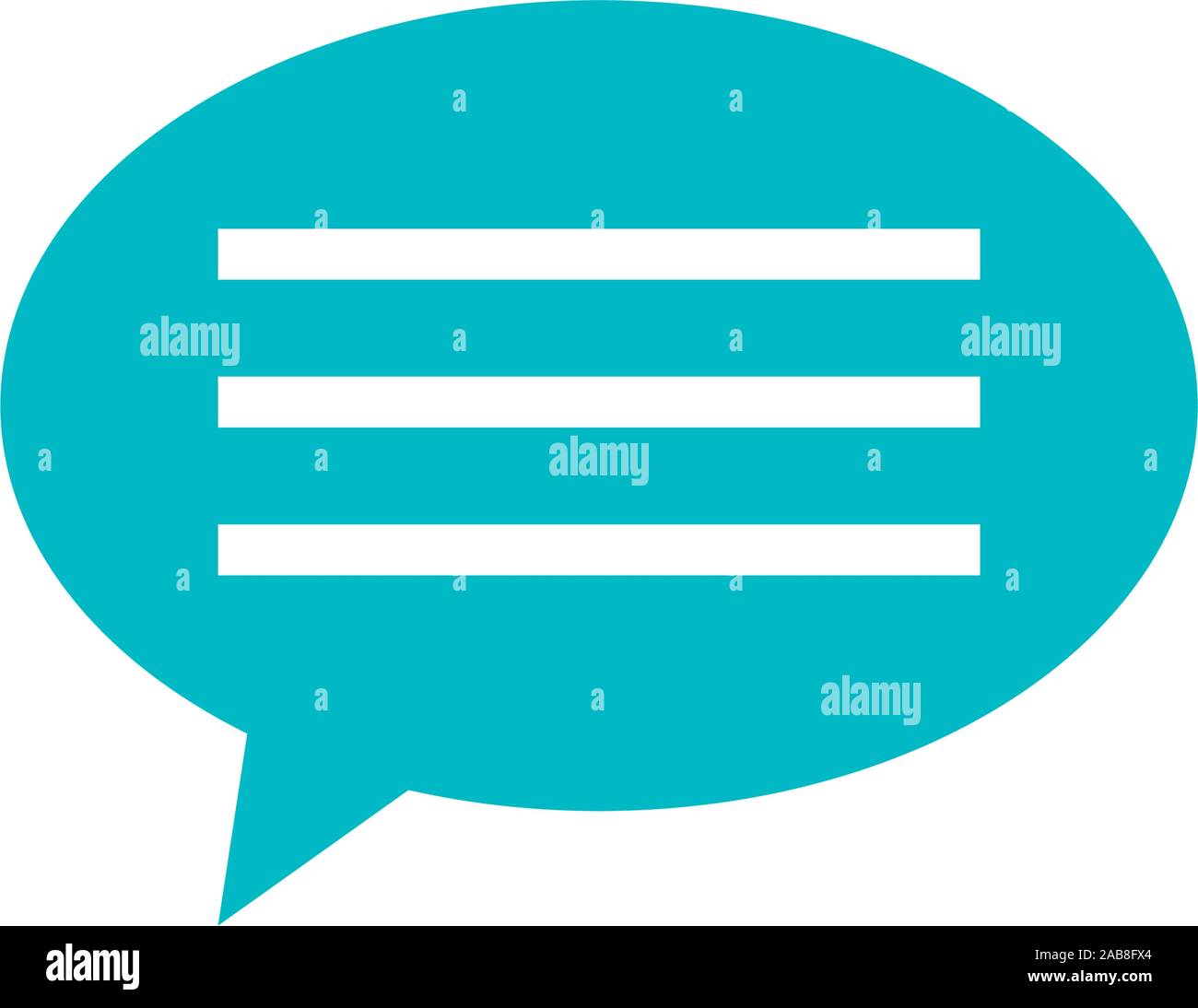 speech bubble flat style icon vector illustration design Stock Vector ...