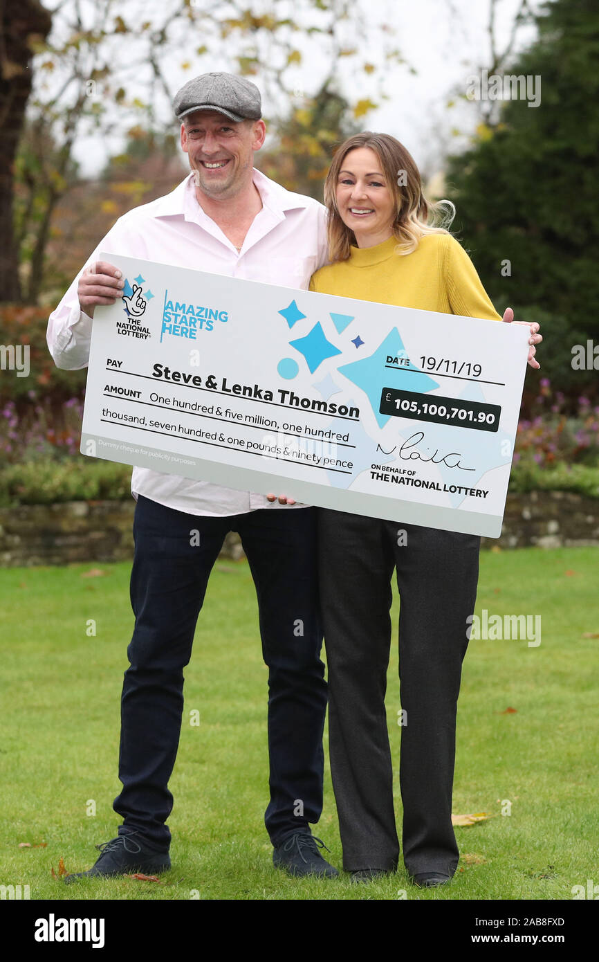 Self-employed builder Steve Thomson, 42, and his wife Lenka Thomson, 41 ...