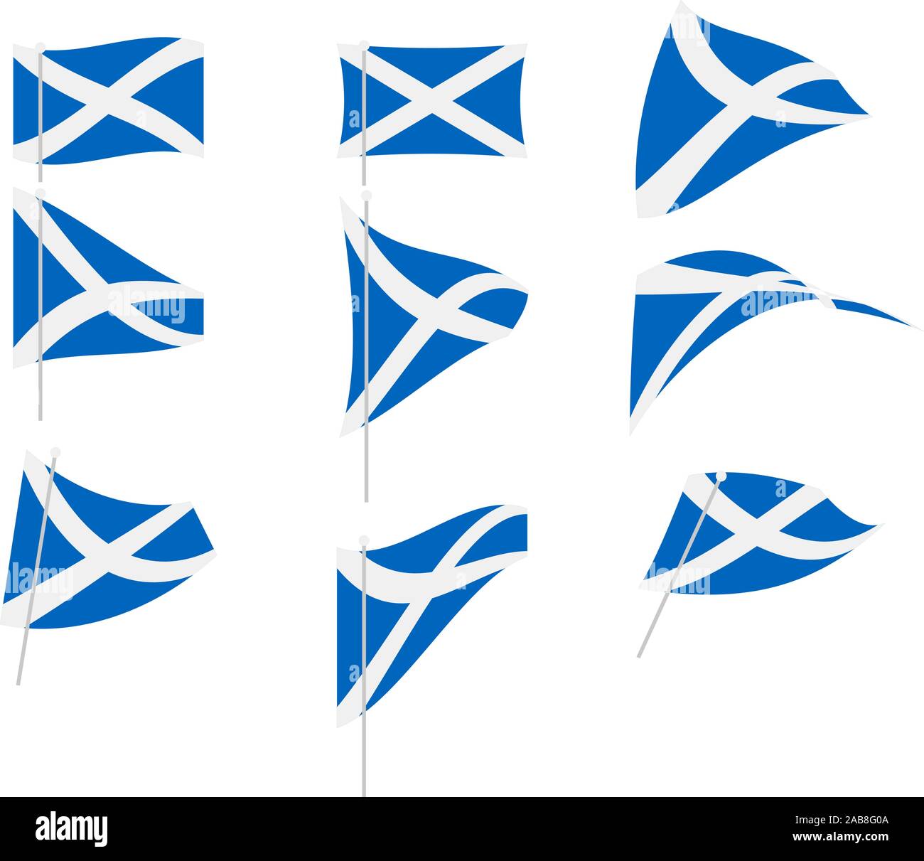 Scotland symbolic flag Stock Vector Images - Alamy